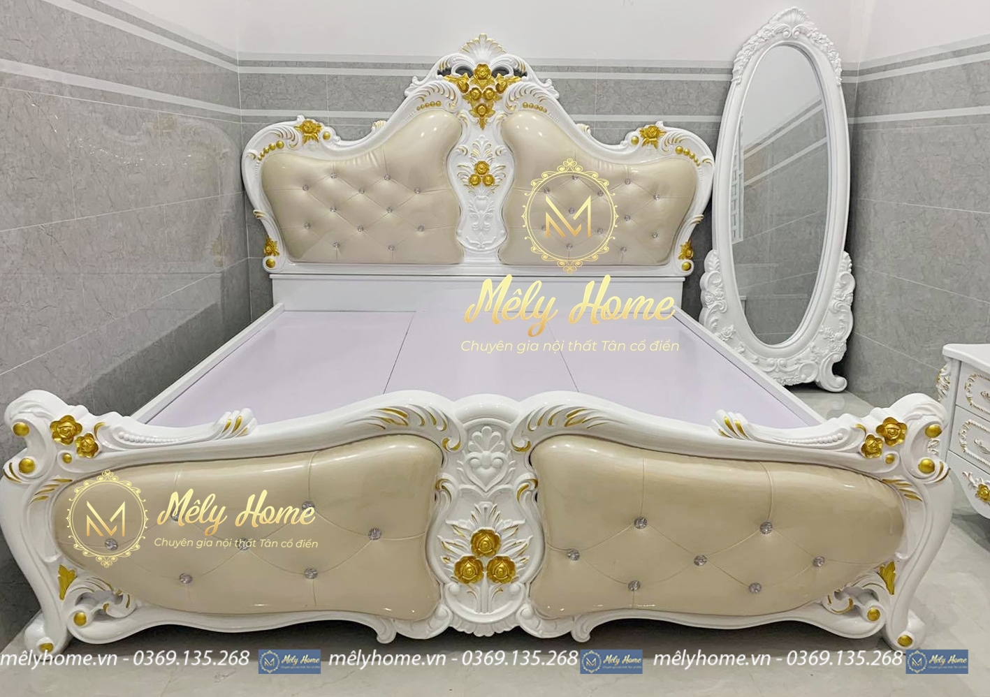 Giường Tân Cổ Lục Bình - Mêly Home